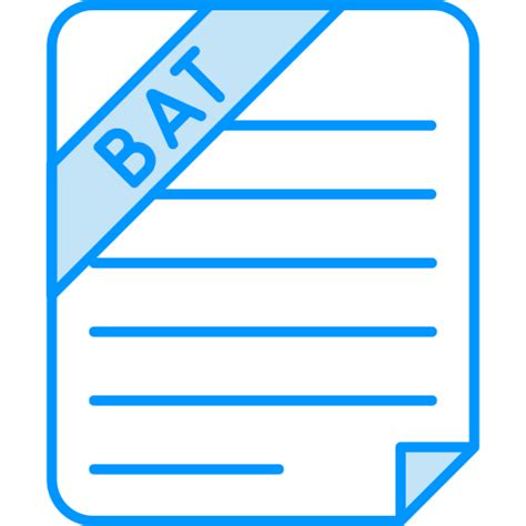 Bat File Generic Color Lineal Color Icon