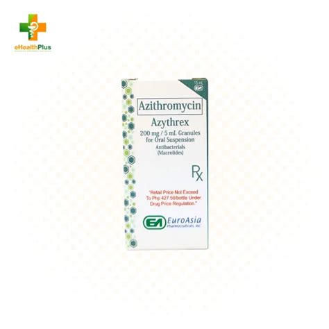 Azythrex Azithromycin 200mg5ml Granules For Oral Suspension 15ml