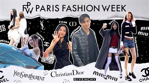 🇫🇷 파리 패션위크에서 내가 본 K Pop 스타들 차은우 블랙핑크 지수 로제 제니 에스파 윤아 장원영 디올 생로랑 샤넬 지방시 미우미우 Youtube