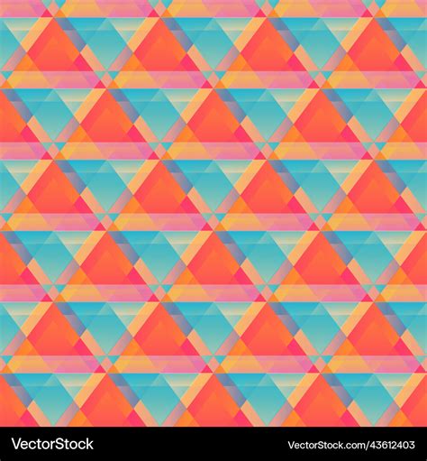 Retro Triangle Seamless Pattern Royalty Free Vector Image