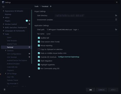 Intellij Git Bash 연결