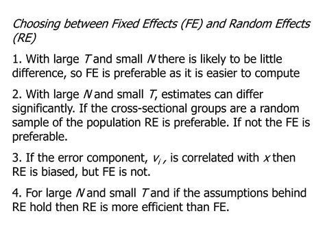 Panel Data Random Effect Fixed Effectppt Business Accounting