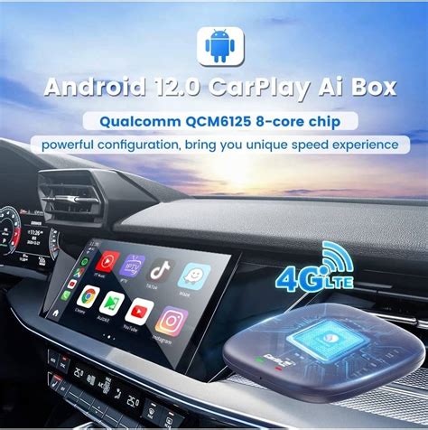 Carlinkit Android 12 CarPlay Ai Box, 8+128GB, Ultral Series with ...