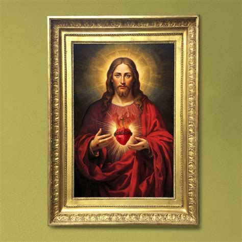 Sacred Heart Of Jesus Art Etsy Sacred Heart Of Jesus Art Etsy