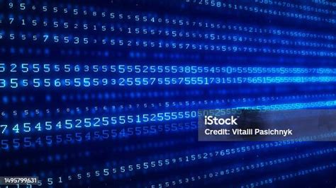 디지털 배경 파란색 매트릭스 코딩 또는 해킹 개념 추상데이터 개념입니다 3d 렌더링 3차원 형태에 대한 스톡 사진 및 기타 이미지 3차원 형태 가상현실 개념 Istock