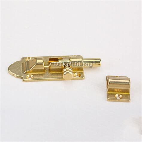 2pcs Solid Brass Slide Bolts Door Latch Lock With Bolts And Catch