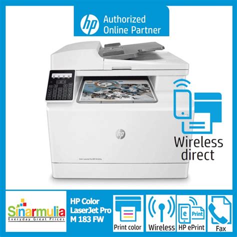 Jual Printer Hp Color Laserjet Pro Mfp M Fw Kw A Print Scan Copy Fax Wireless Direct