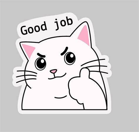 Good Job Cat Png