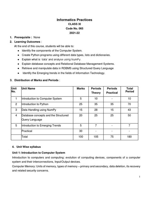 Informatics Practices Pdf Relational Database Databases