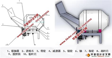 建筑混凝土搅拌机的设计含cad图solidworks三维机械56设计资料网