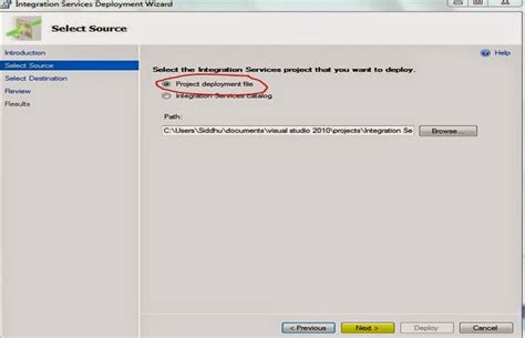 Msbi Ssis Package Deployment Model