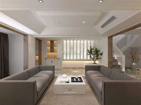 北京恒大御海天下现代风格110平米设计方案 现代客厅装饰效果图 装信通网