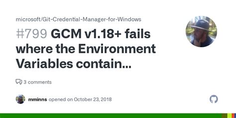 Gcm V1 18 Fails Where The Environment Variables Contain Duplicate Different Case Keys · Issue