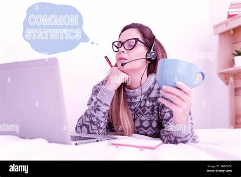 Text Showing Inspiration Common Statistics Word Written On Deals With Collection Analysis Etc