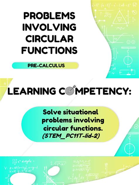 pre calculus q2 week 5 problems involving circular functions pdf