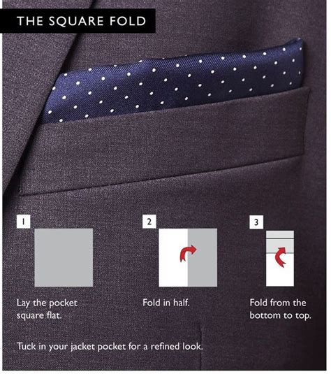 How To Fold Your Suit Pocket Square To Give An Elegant Look Infographics PIC Fashion Nigeria