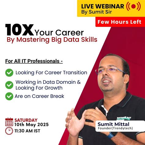 bigdata dataengineering dataengineer career webinar trendytech
