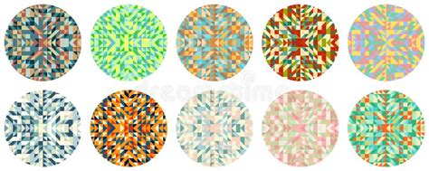 Seamless Geometric Triangle Pattern Abstract Retro Vector Stock Vector Illustration Of