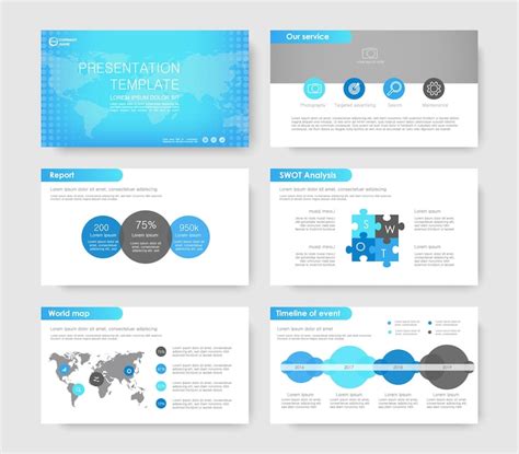흰색 바탕에 프레 젠 테이 션 템플릿 요소입니다 벡터 인포 그래픽입니다 프레젠테이션에 사용 비행 프리미엄 벡터
