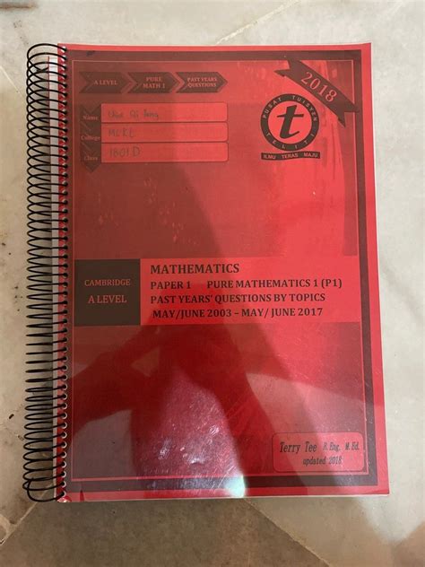 A Levels Pure Maths 1 Textbook Photocopied Hobbies And Toys Books