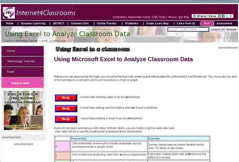 Using Microsoft Excel To Analyze Classroom Data