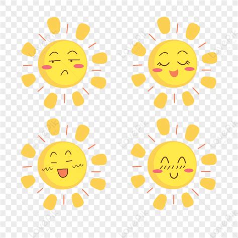 만화 사랑 수줍은 태양 발현 그림입니다삽화아름다운 Png 일러스트 무료 다운로드 Lovepik