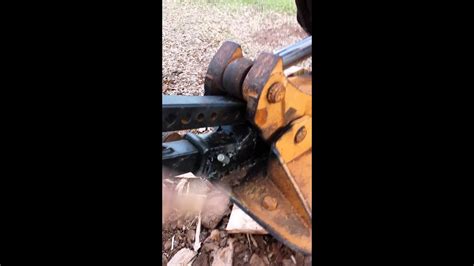 Backhoe Wood Splitter Attachment