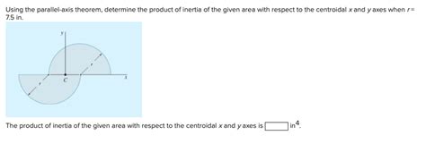 Solved Using The Parallel Axis Theorem Determine The