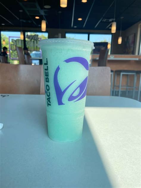 Mythical Baja Blast Freeze Baja Blast Slushy Taco Bell Baja Blast