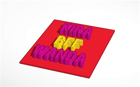 3d Design Kira Bff Wanda Tinkercad