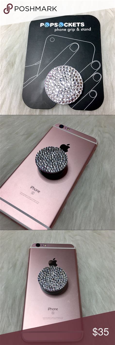 Swarovski Crystal Pop Socket Swarovski Crystals Phone Accessories