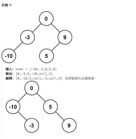 将有序数组转换为二叉搜索树 CSDN博客