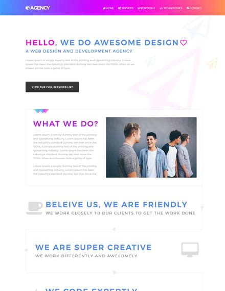 Free Agency Html5css3 Website Template Download 157 Website