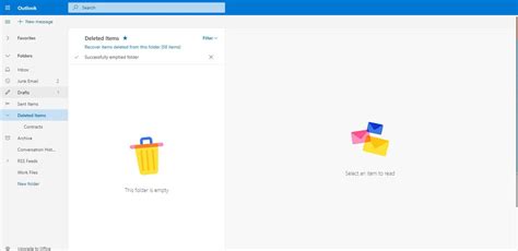 How To Empty Deleted Items And Junk Folders Fast In Outlook Com