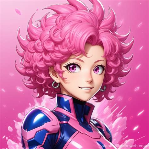 Mina Ashidos Alien Like Pink Skin In My Hero Academia Stable