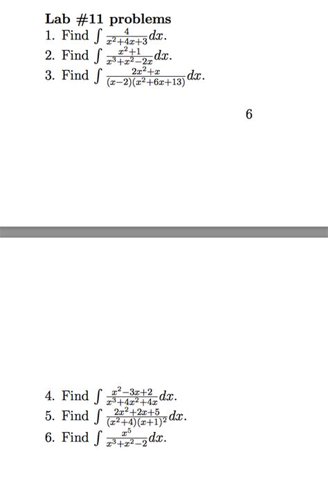 Solved Integration Of Rational Functions Please Break Down Chegg