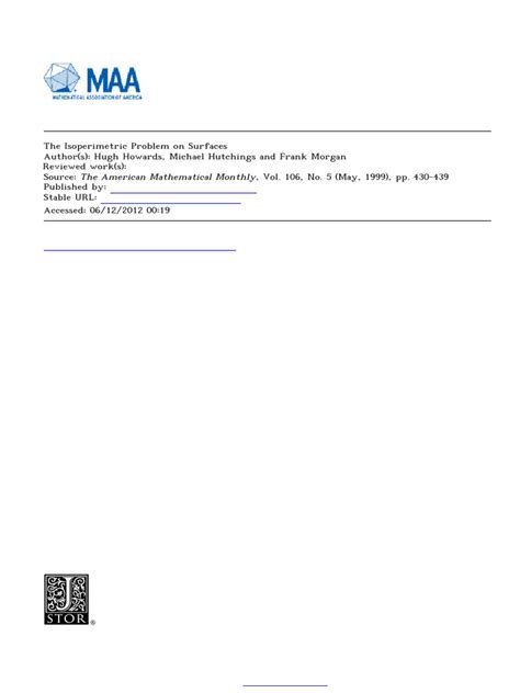 The Isoperimetric Problem On Surfaces Pdf Curvature Area
