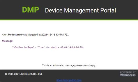 Alerts Explained WebAccess DMP Documentation