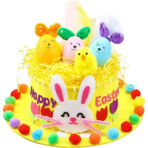 Easter Bonnet Kit Easter Party Favors Diy Easter Hat Diy Easter Bonnet Set Easter Eggs