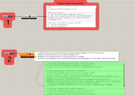 Failed To Import Honeybee Error Honeybee Ladybug Tools Forum