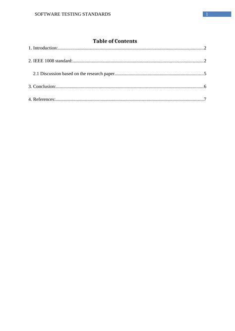 IEEE Understanding Software Unit Testing Standard