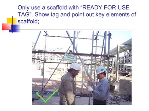 Tool Box Talk Work At Height On Scaffold Presentation Ppt Tool Box Talk Work At Height On Scaffold Presentation Ppt
