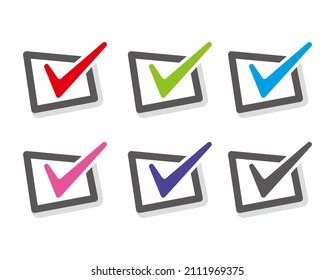 Check Mark Drawn On Inside Box Stock Vector Royalty Free Shutterstock
