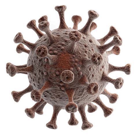 Abstract Virus Structure 3d Modeling Psd File Realistic Isolated Stock Illustration