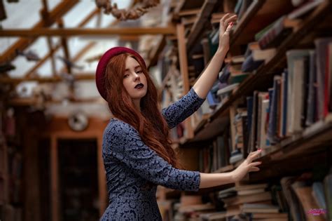 Library Girl On Behance