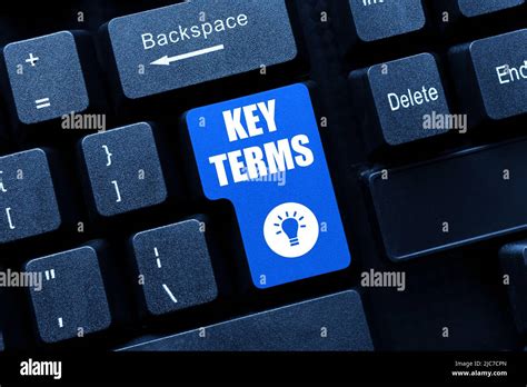 Text Sign Showing Key Terms Business Idea Words That Can Help A Person In Searching Information