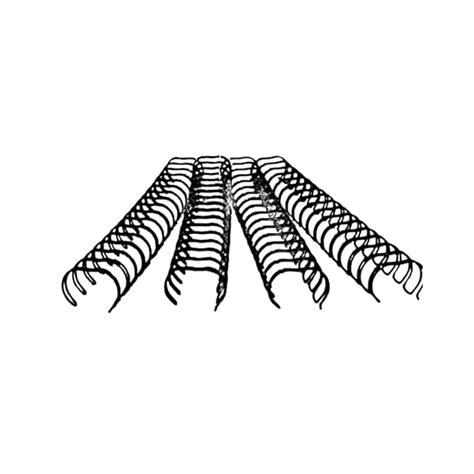 16mm Wire Binding Elements 3 1 Pitch 50 Pack Black Spiral Book Binders For Notebooks And