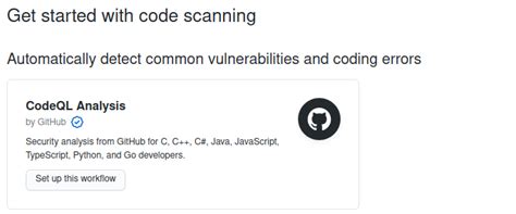 Go のコードでも GitHub Code Scanning が使えるらしい text Baldanders info