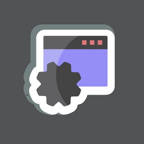 Sticker Browser Configurations Suitable For Programming Symbol Simple Design Editable Design