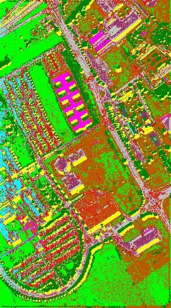 final classification maps with the bayesian pixel and region level